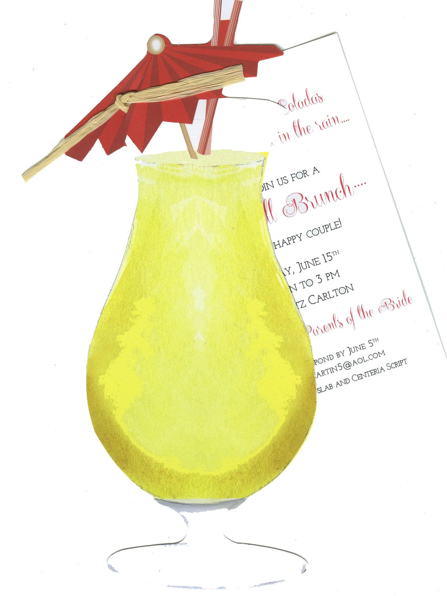 PINA COLADA W/NATURAL RAFFIA TAG W/GLITTER – Stevie Streck Designs